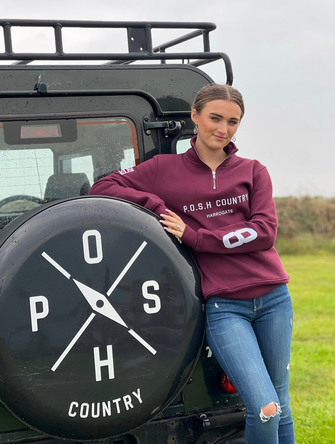 The Tidal 1/4 Zip Ruby Port – GILES & BELLA